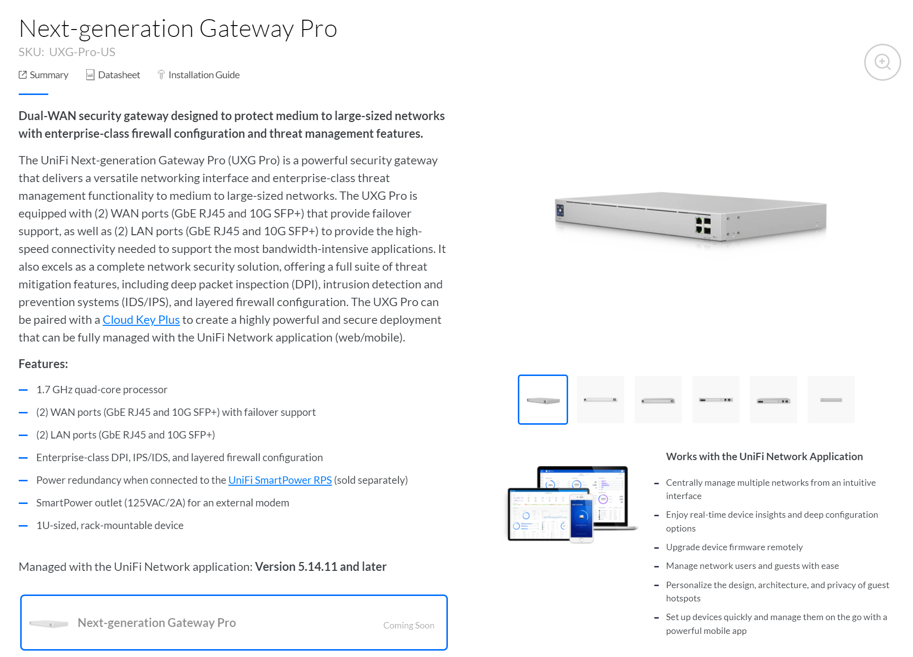 UXG Pro exited Early Access | set-inform.com